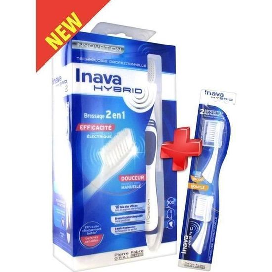 Brosse à Dents Électrique - INAVA - Hybrid Kit Brosse Electrique 2 en 1 ...