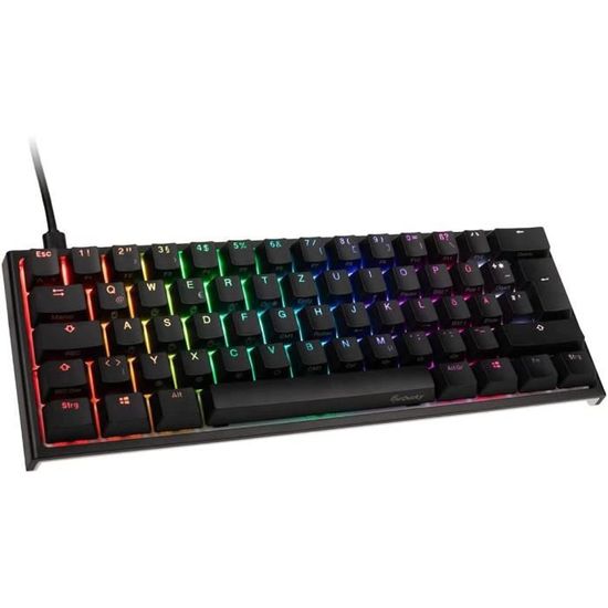 Ducky One 2 Mini Clavier Gamer Mecanique avec RGB PC, Cherry MX Silent ...