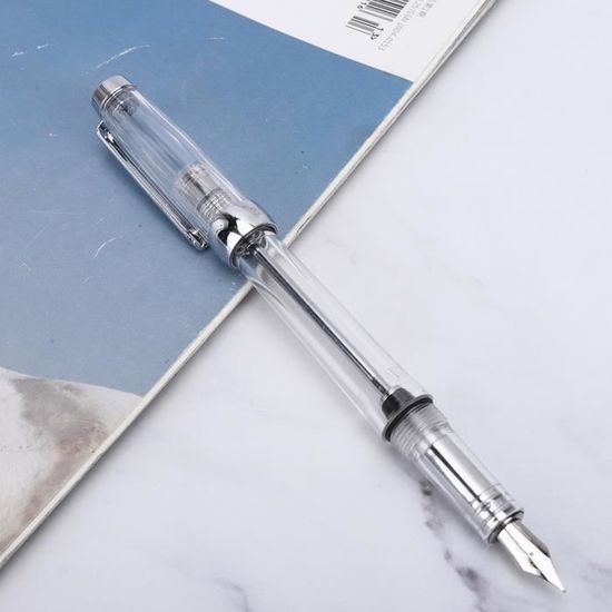 ZJCHAO stylo d'affaires Stylo plume Transparent de grande capacité ...