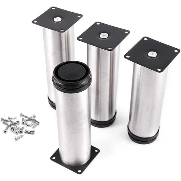 Pieds de meuble acier inoxydable,Réglables Pied pieds de meubles,Pieds ...