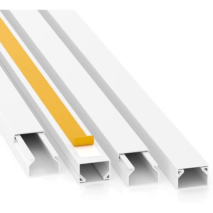 Systèmes 10 m - 10x1 m, 15x10 mm Goulotte Passe Cable Électrique Auto ...