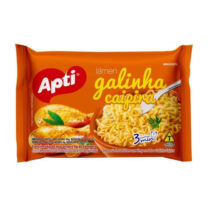 Patês Nouilles instantanées au poulet - APTI - 70g - Cdiscount Au quotidien