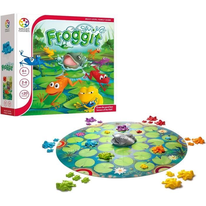 Smart Games - Froggit, Multi-Level Family Board Game, 2 - 6 Players, 6 ...