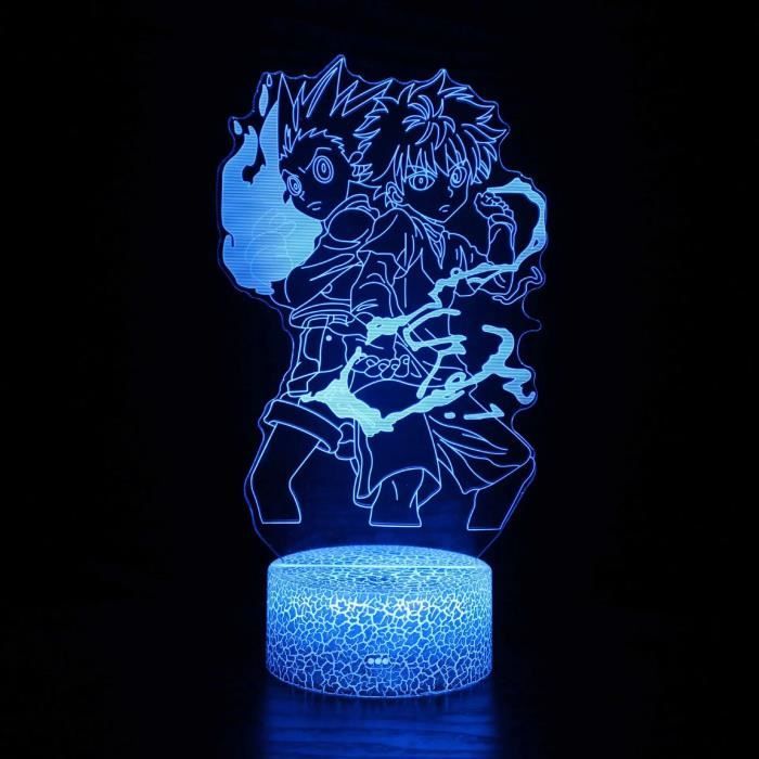Lampe 3D Hunter X Hunter Killua Gon Hisoka Chrollo Feretailers ...