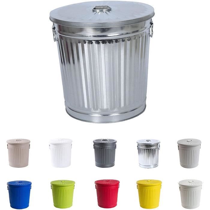 Poubelle Galva Extérieur Conteneur Poubelle De Jardin En Métal ...