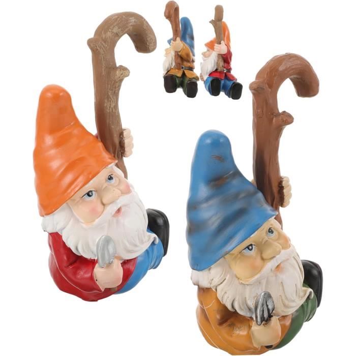 2 Pièces Nains De Jardin En Plein Air Drôle Décor Dautomne Statue De ...
