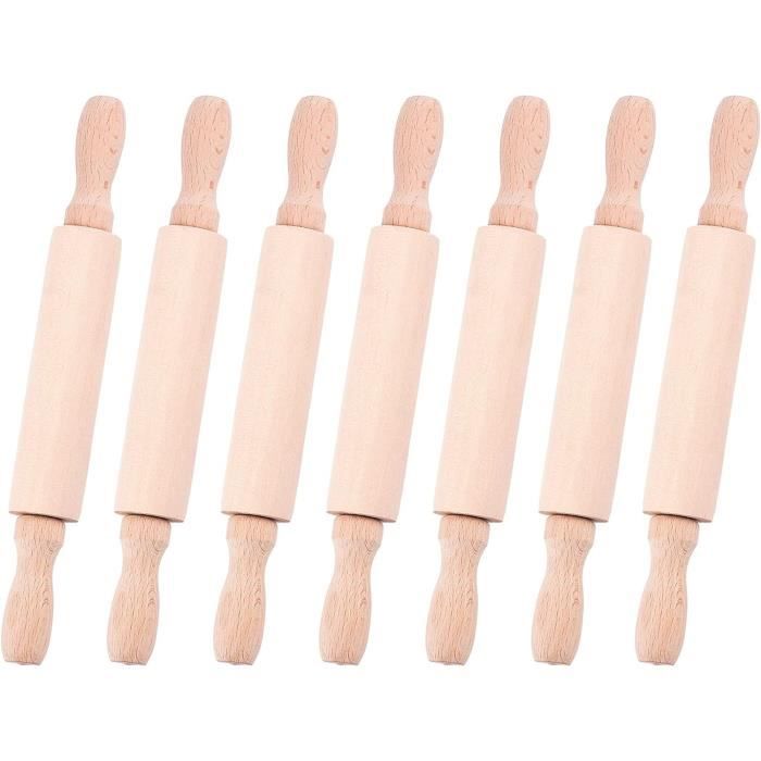 7Pièces Mini Rouleau À Pâtisserie En Bois 20Cm Rouleau À Pâtisserie ...