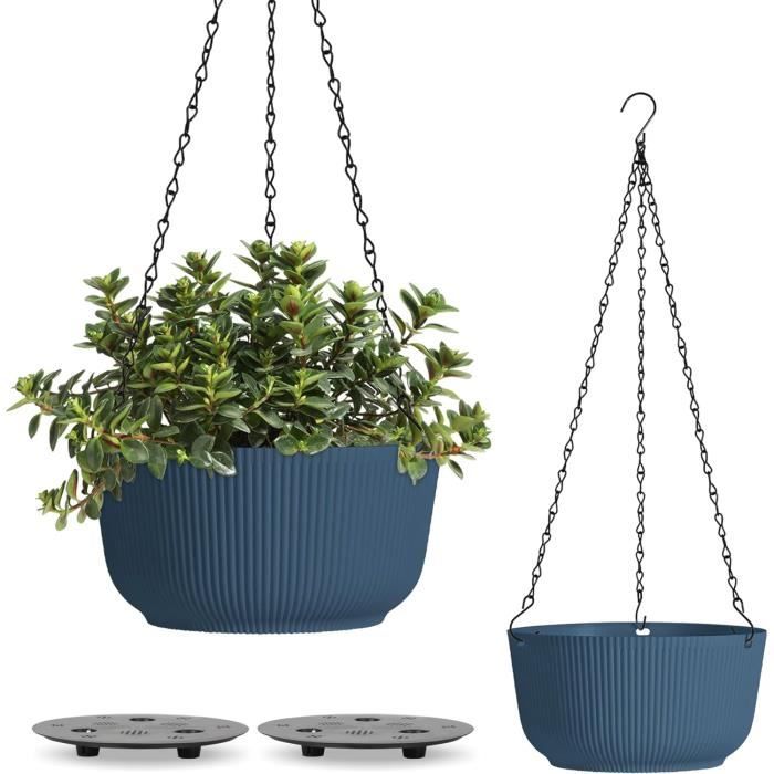 Lot De 2 Pots De Fleurs Suspendus De 20,3 Cm Pour Plantes D'Intérieur ...