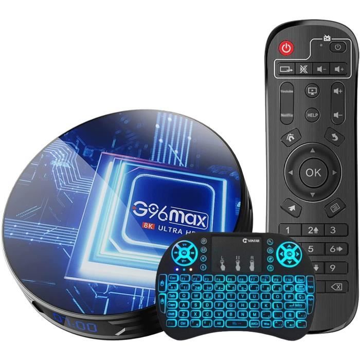 Android 11.0 TV Box 4 Go 128 Go Smart TV Box S905X4 Quadcore Ultra HD ...