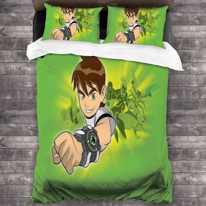 Ben 10 Parure de lit Ben 10 Housse de couette moelleuse et moelleuse ...