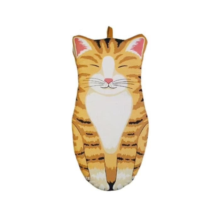 Manique,3D dessin animé chat pattes four mitaines longue coton cuisson ...