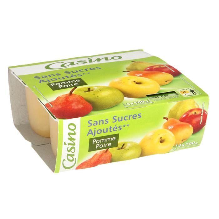Compote pomme poire ss sucre ajouté - Cdiscount Au quotidien