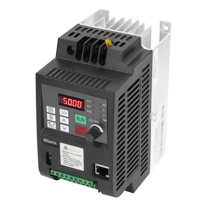 EJ.life Convertisseur de fréquence moteur NFLIXIN variateur de fréquence VFD monophasé 220 V 2 ...