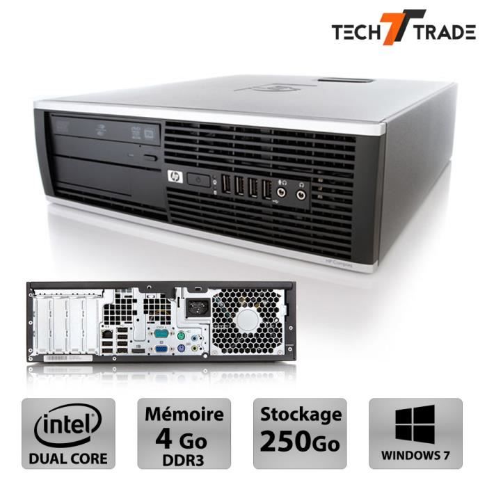 HP 6000PRO SFF CORE 2 DUO E7500 2.93GHz /4Gb / 250Go / WIN 7 PRO 64 ...