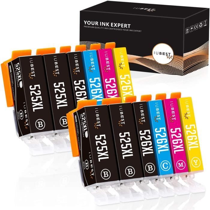 Pack de Cartouche Canon 525 526 Compatible Cartouches pour imprimantes ...