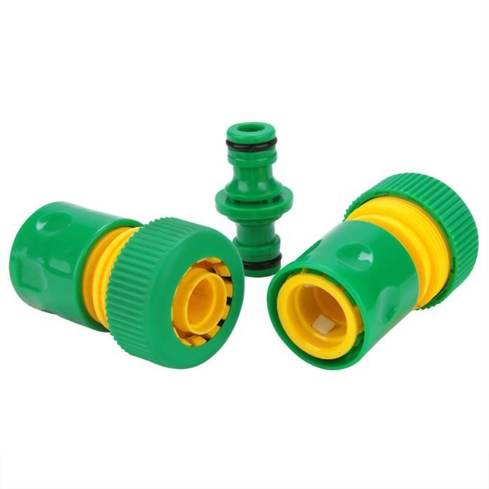 YINN 3 Pièces Jardin En Plastique Raccords Darrosage Rapides, Raccord Tuyau Darrosage ...