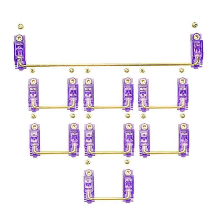 Transparent Or Plaqué PCB Vis-dans Stabilisateurs 2U 6.25U Keycap ...