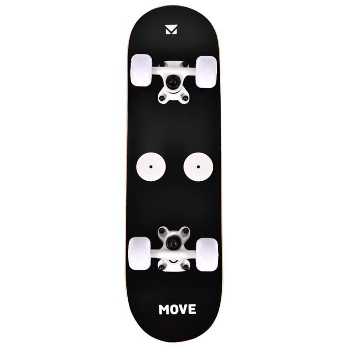 Skateboard - MÖVE - Eyes Black - 24 pouces - Bois et Aluminium - Pour ...