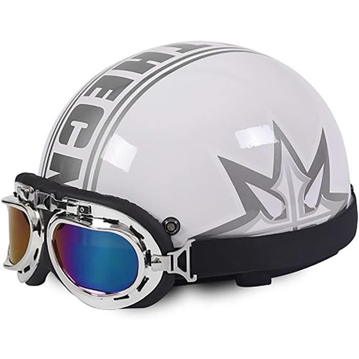 Demi-casques moto rétro Brain-Cap · Casque jet demi-coque adulte Casque ...