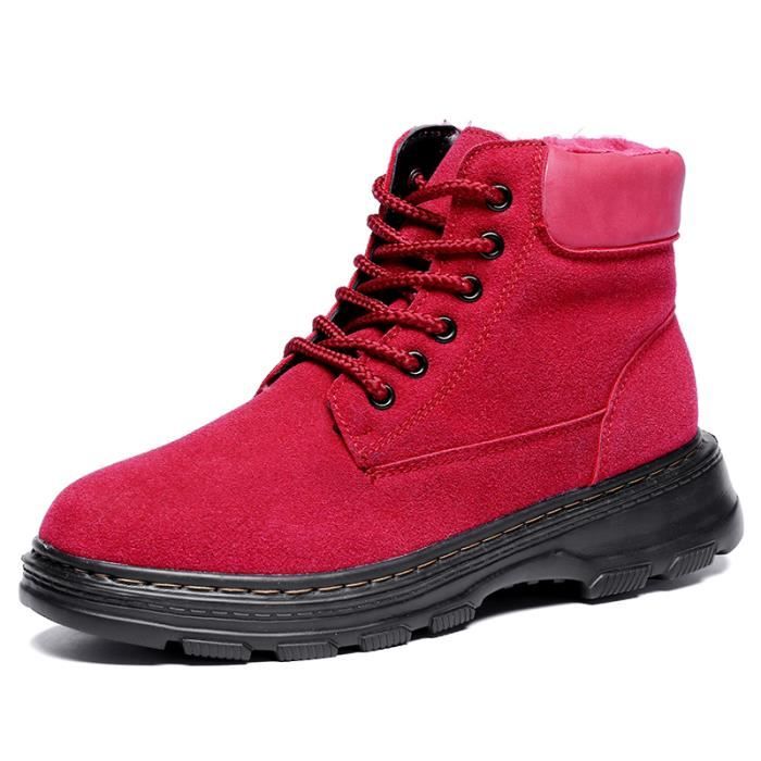 BASKET Femme - Chaussures tube moyen - rouge CC™ Rouge - Cdiscount ...