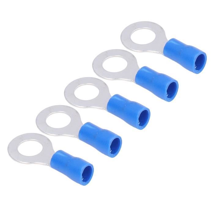 Connecteurs à sertir en cuivre à anneau 100pcs - QQMORA - RV2-6 - Bleu - 0,5-2,5 mm² - Cdiscount ...
