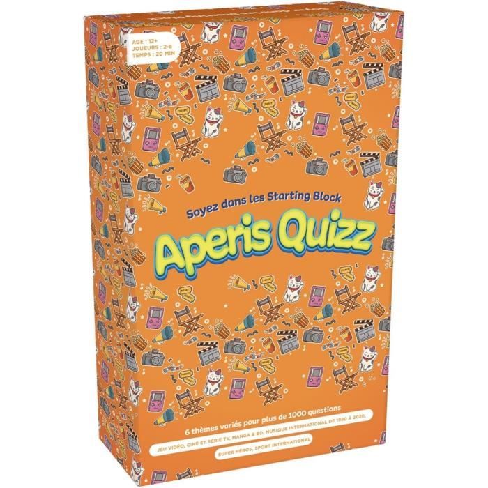 Aperis Quizz Jeu De Société Jeu De Cartes Famille A Partir De 12 Ans 2 ...