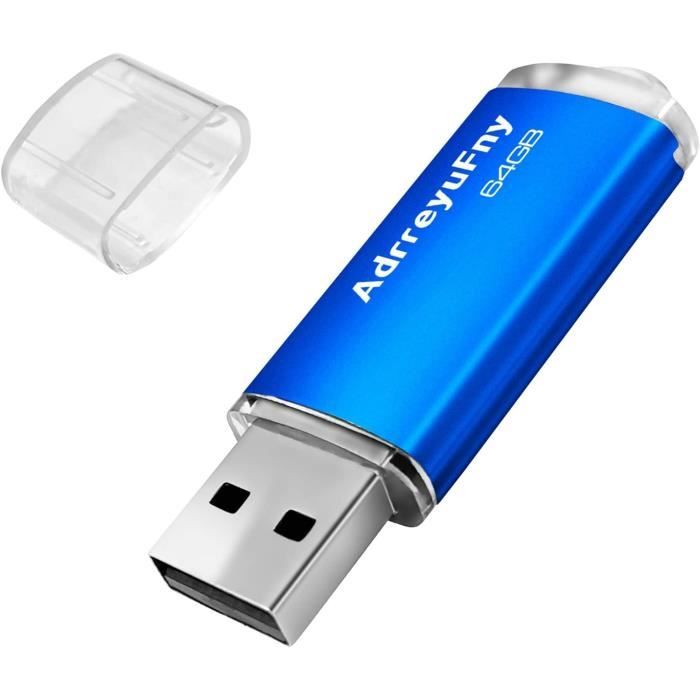 Clé Usb 64 Go, Clef Usb 2.0 Mémoire Stick Usb Flash Drive 64Go À ...