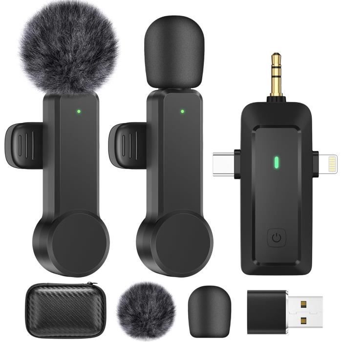 Microphone Cravate Sans Fil Pour Iphone Android Camera \U2013 Micros ...
