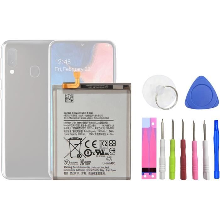 Batterie De Remplacement Eb-Ba202Abu Compatible Avec Samsung Galaxy A20E Sm-A202 Avec Outils ...