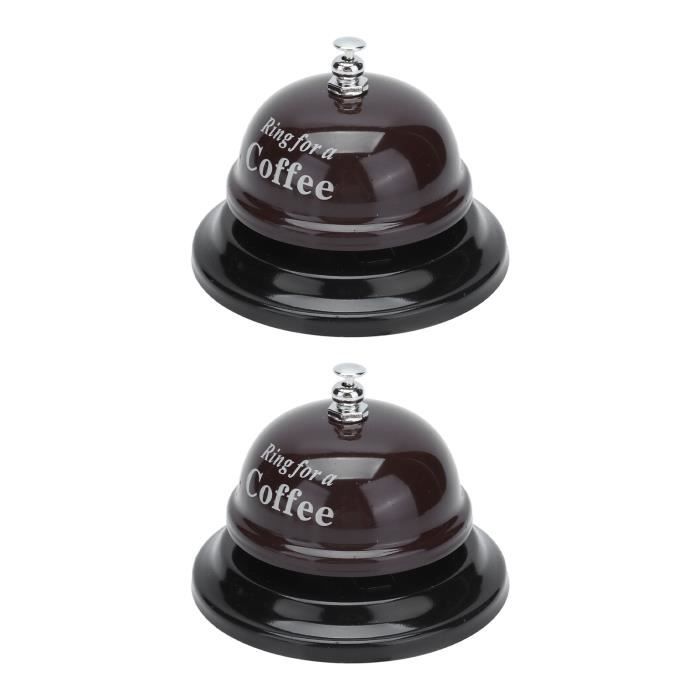 Tbest Cloche de service 2 pièces Service Bell Exquis Clear Sound Forme ...