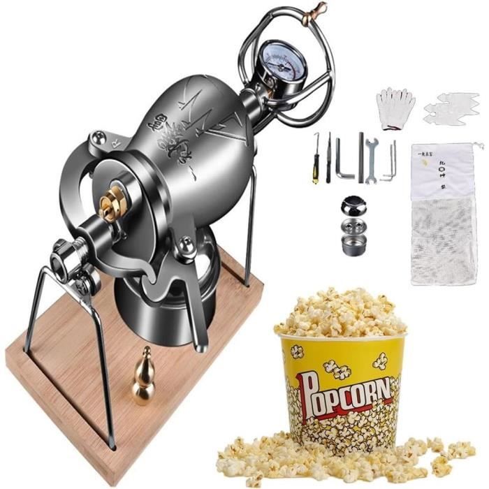 Machine À Pop-Corn Vintage, Machine À Pop-Corn À Manivelle En Acier ...