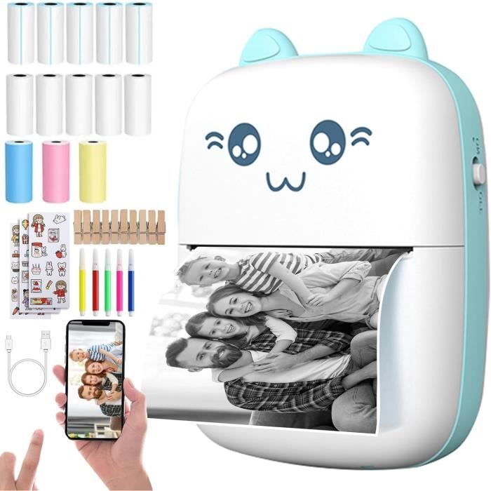 Mini Imprimante De Poche, Imprimante Thermique Portable Avec 13 ...