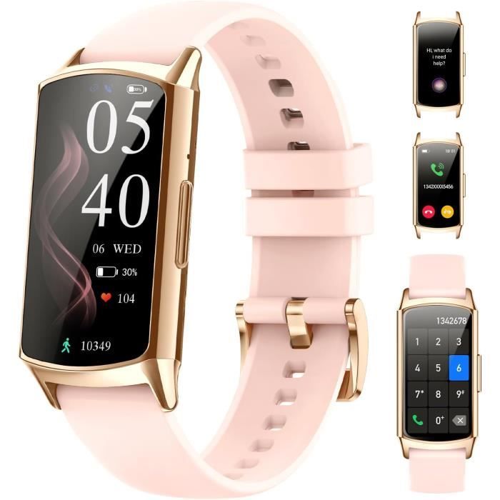 Montre Connectée Femme Homme Appel Bluetooth & 114+ Modes Sportifs ...