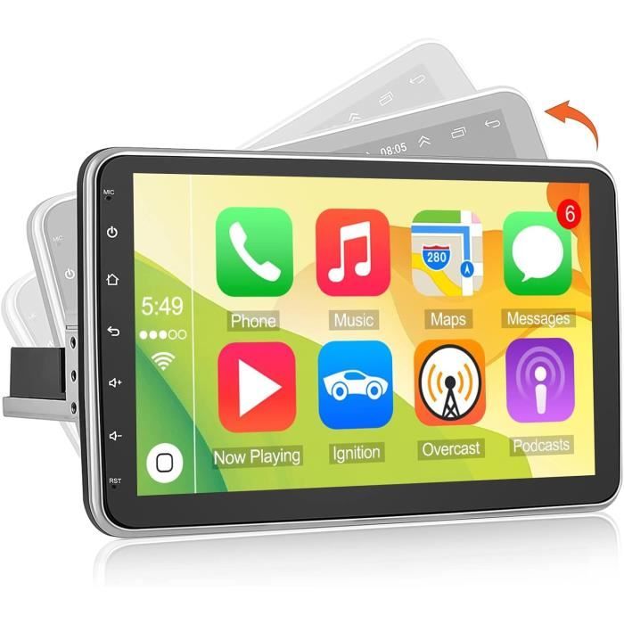 2+32G Android 11 Autoradio 1 Din Avec Carplay Android Auto, 10,1 Pouces ...