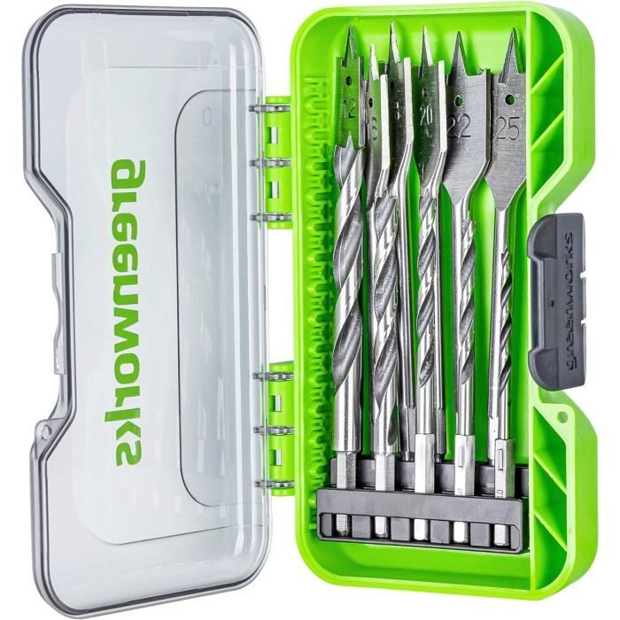 Mèches De Perceuse (Set De 11 Forets À Bois Plats Et Hélicoïdaux ...