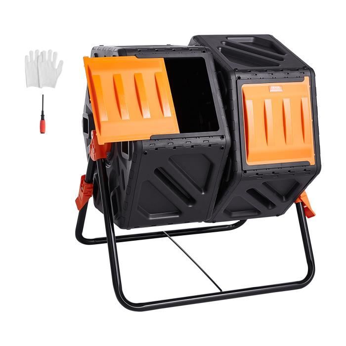 Bac à Compost Rotatif - VEVOR - Composteur de Jardin Rotatif Bac à ...