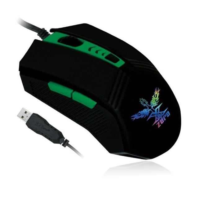 X-ZERO GAMING OPTICAL MOUSE 6D, 2400DPI, MULTIFONCTION 6 TOUCHES X ...