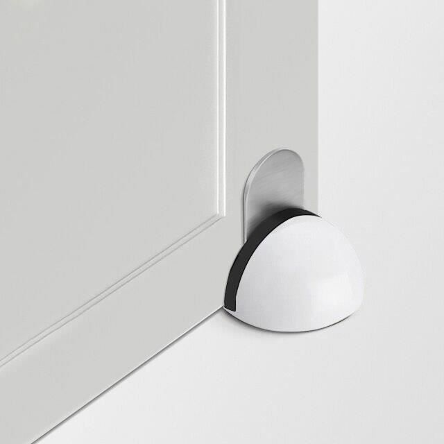 CALE-PORTE,Magnetic White--NAIERDI — Bloc porte en acier inoxydable, à ...