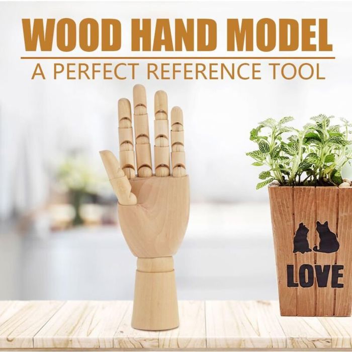 Modle de Main en Bois Sculpture La Main Mannequin en Bois Femmes Corps ...