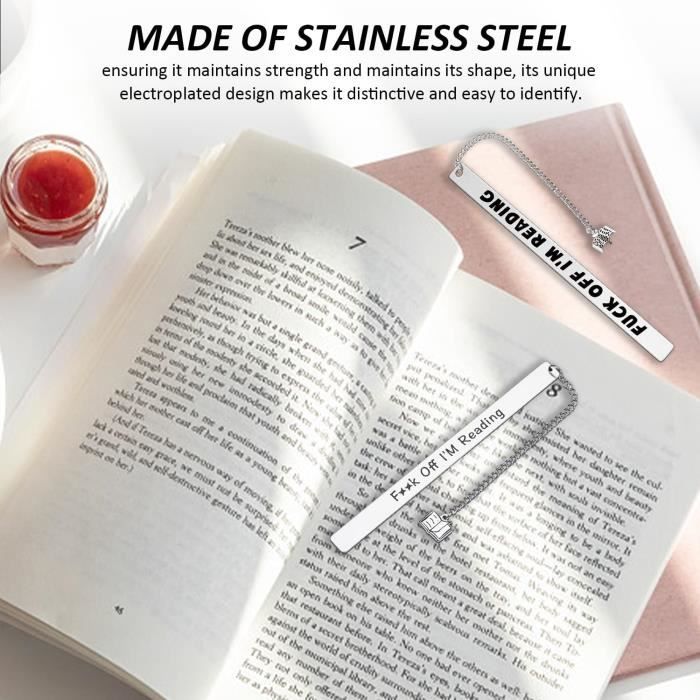 Lot De 2 Marque-Pages En Métal Avec 1 Boîte Cadeau, Marque-Pages ...