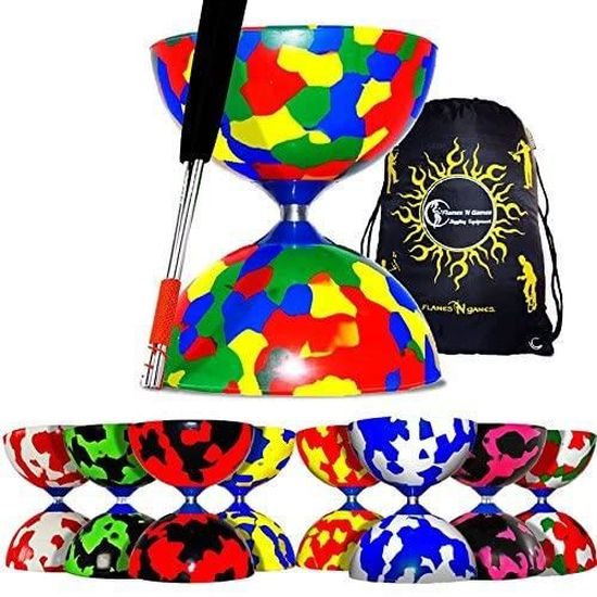 Juggle eam Jester Pro Diabolo Set (9 Couleurs) + Diablo Baguettes en ...