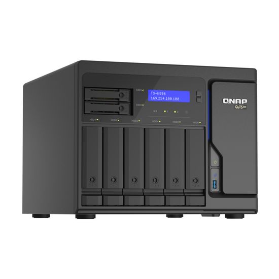 NAS - QNAP - 8Bay QuTS Hero - 2 M.2 NVMe - 8 Baies - Gigabit Ethernet ...