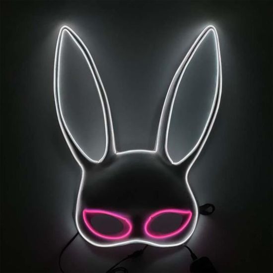 YOSOO Glow Rabbit Mask Half - side face Rabbit Mask accessoires pour ...