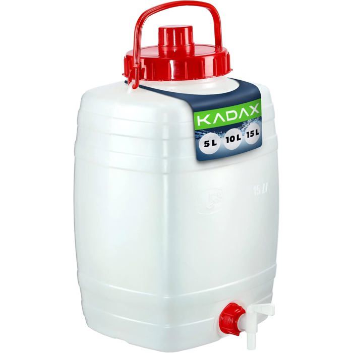 KADAX Bidon d'eau, tonneau à boisson en plastique, bidon d'eau potable ...