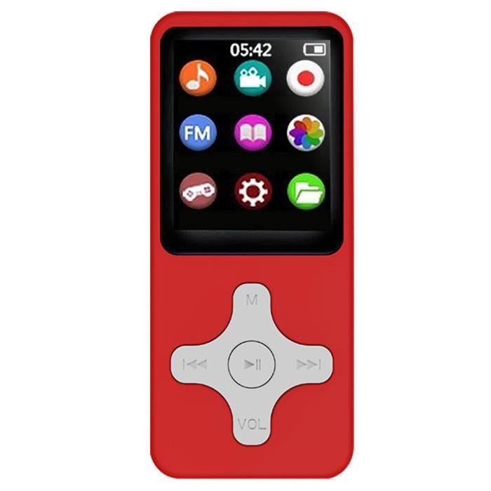 Rouge avec une carte de 32 Go - Lecteur MP3 parleur intégré Étudiant ...