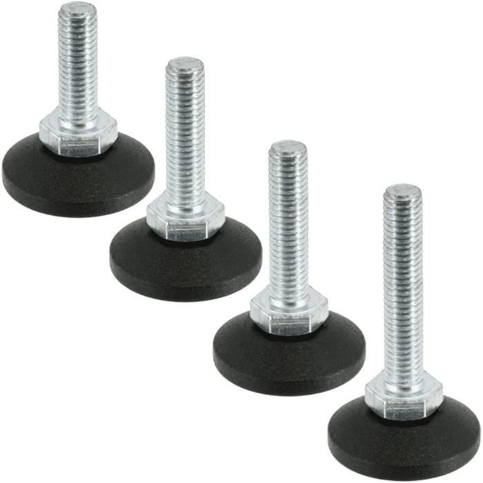 Pied réglable pour meuble - D1015 - Noir - M8x40 - Cdiscount Bricolage