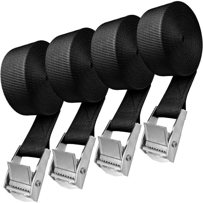 Sangle à Griffe Sangle d'arrimage Sangle de Fixation, 4 Sangles de ...