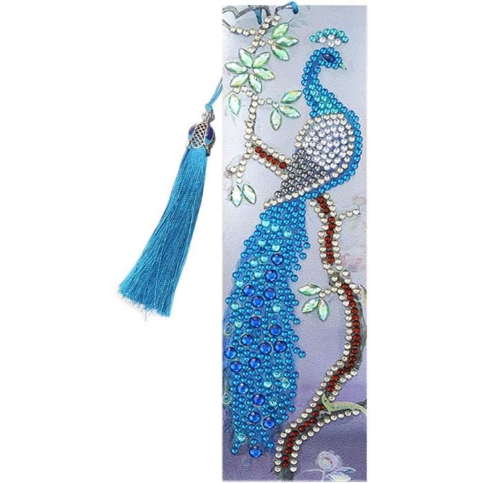 Domybest Marque-page de Peinture au Diamant Bricolage Diamond Painting Marque Page en Cuir ...