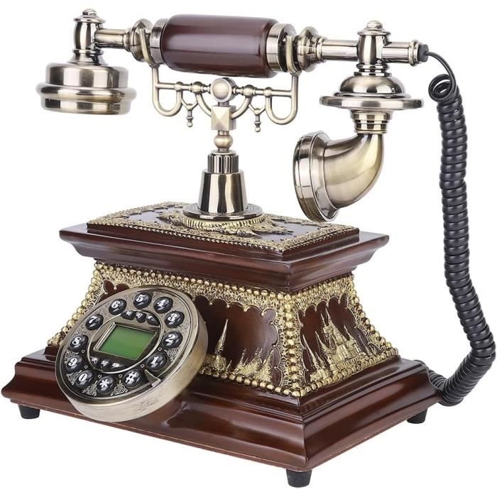Téléphone De Bureau Rétro Ligne Fixe Filaire Classique Vintage Avec ...