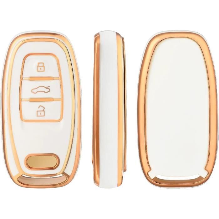 Coques De Clé Etui Clés Intelligents À Distance Voiture Coque Pour Audi ...